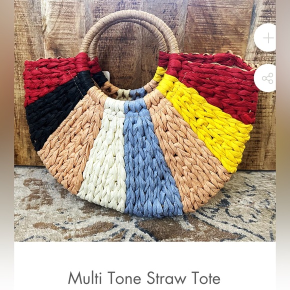 Bags | Nwt Multi Straw Tote | Poshmark